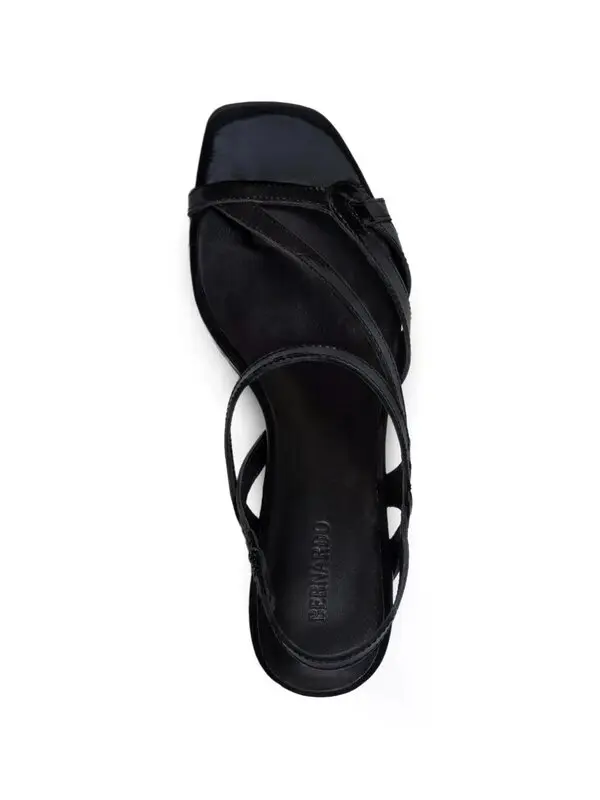 Bernardo Gyoda Square-toe Strappy Sandals - Black