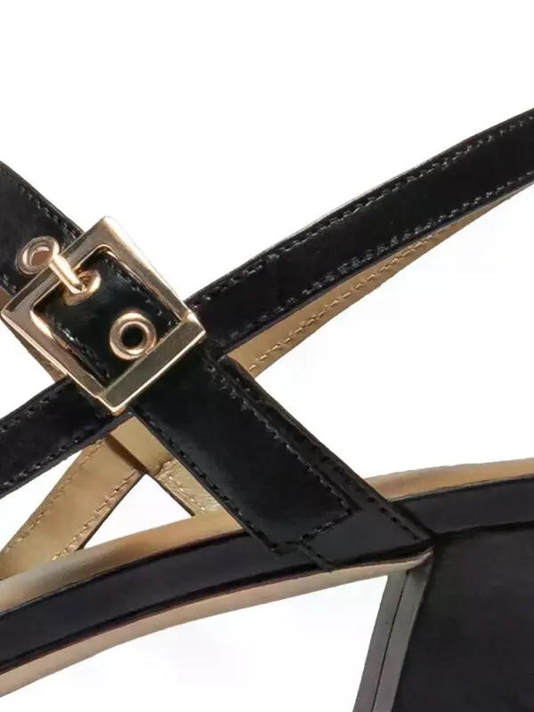 Bernardo Jinji Buckle Strap Sandals - Black