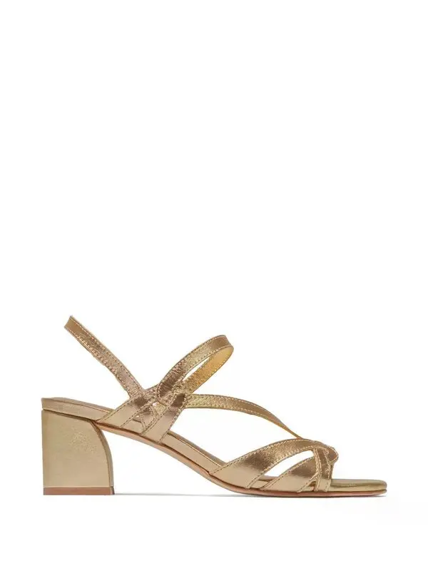 Bernardo Knotted-strap Heeled Sandals - Gold