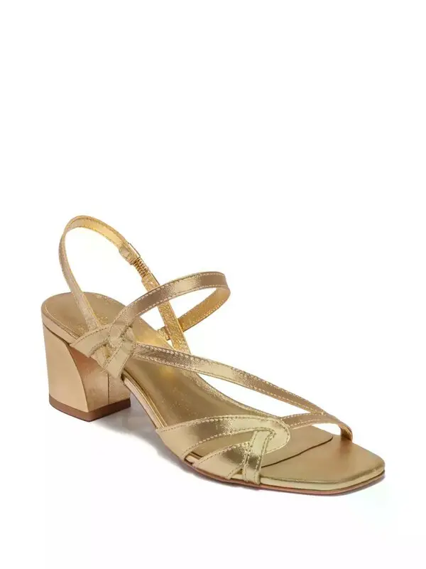 Bernardo Knotted-strap Heeled Sandals - Gold