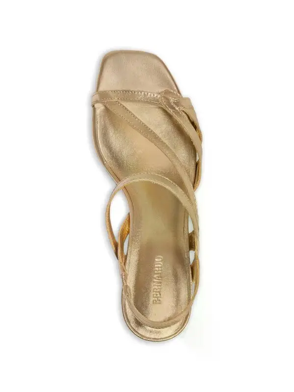 Bernardo Knotted-strap Heeled Sandals - Gold