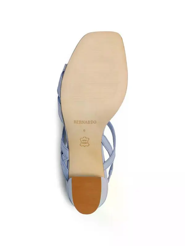 Bernardo Gyoda Square-toe Strappy Sandals - Blue
