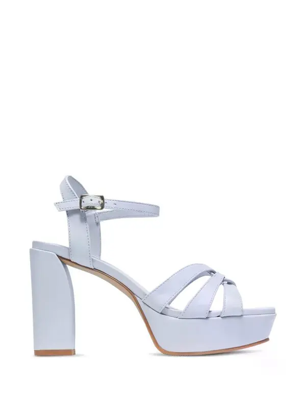 Bernardo Vittoria Woven Platform Sandals - Blue