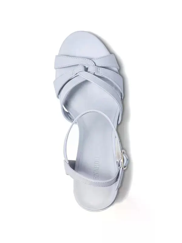 Bernardo Vittoria Woven Platform Sandals - Blue