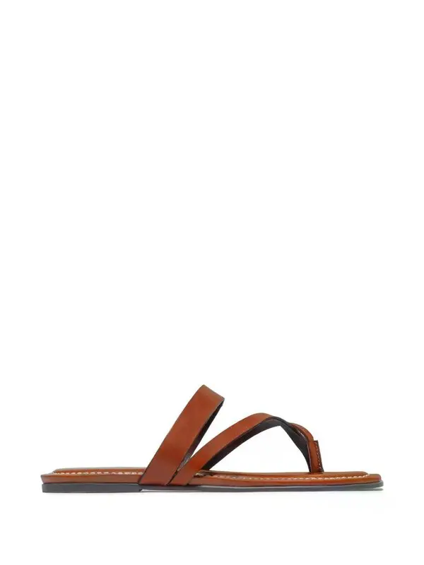 Bernardo Ocana Thong Flat Sandals - Brown