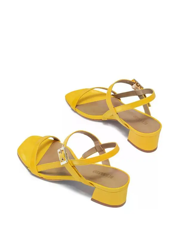 Bernardo Jinji Buckle Strap Sandals - Yellow
