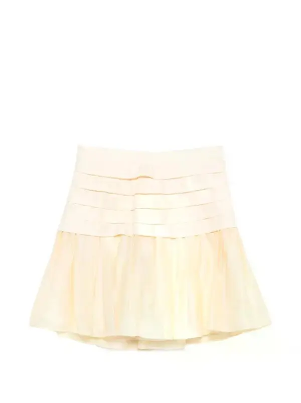Sandro Mini Pleated Skirt - Neutrals
