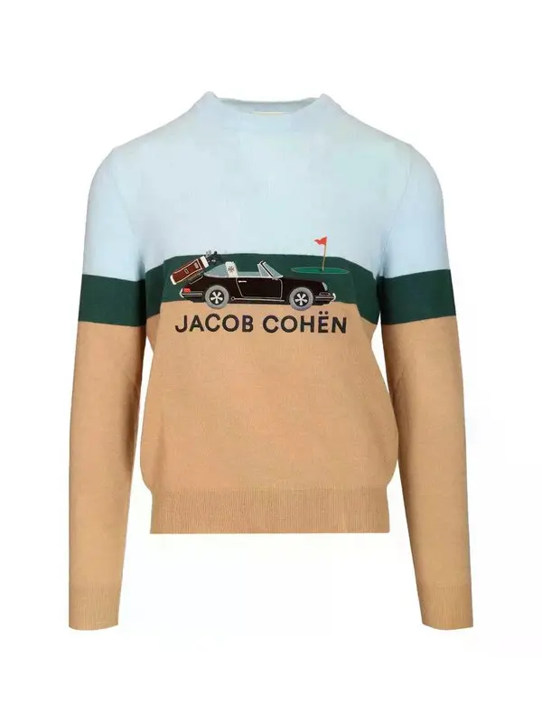 Jacob Cohen Graphic Striped Sweater