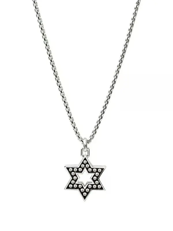 John Hardy Star Of David Sterling Pendant Necklace - Silver