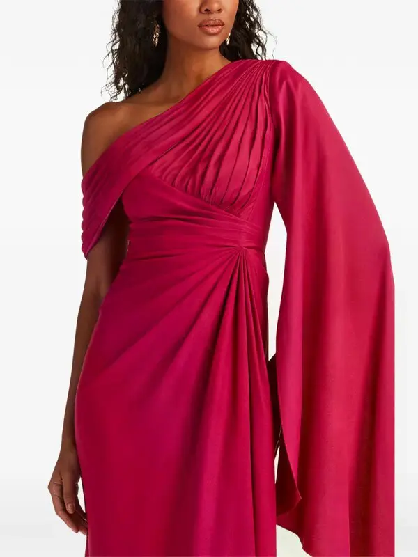 Tadashi Shoji Draped One-shoulder Dress - Pink