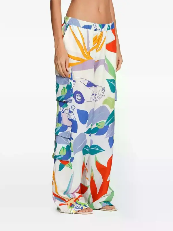 AMIR SLAMA Printed Cargo Trousers
