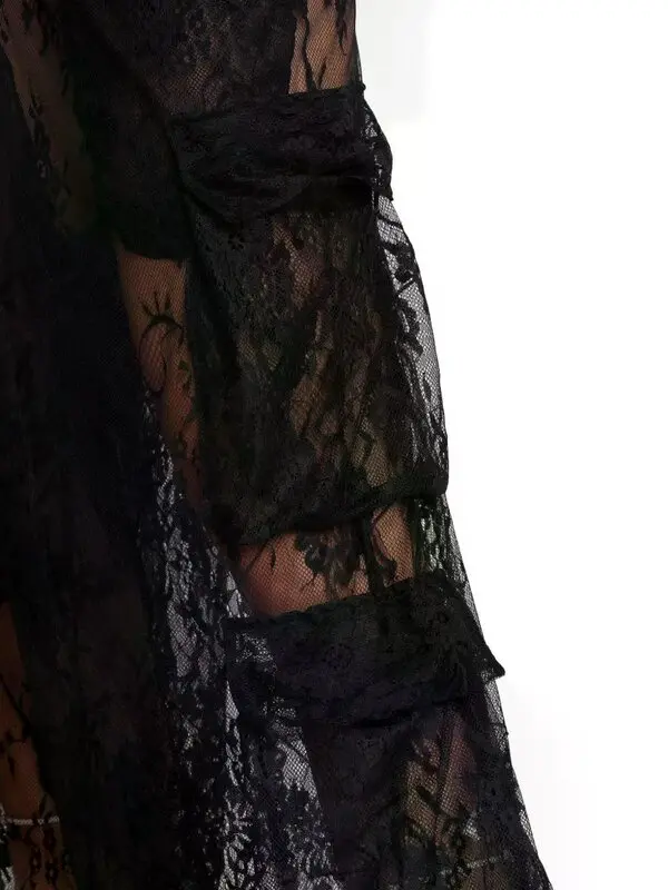 AMIR SLAMA Lace Ruffled Trousers