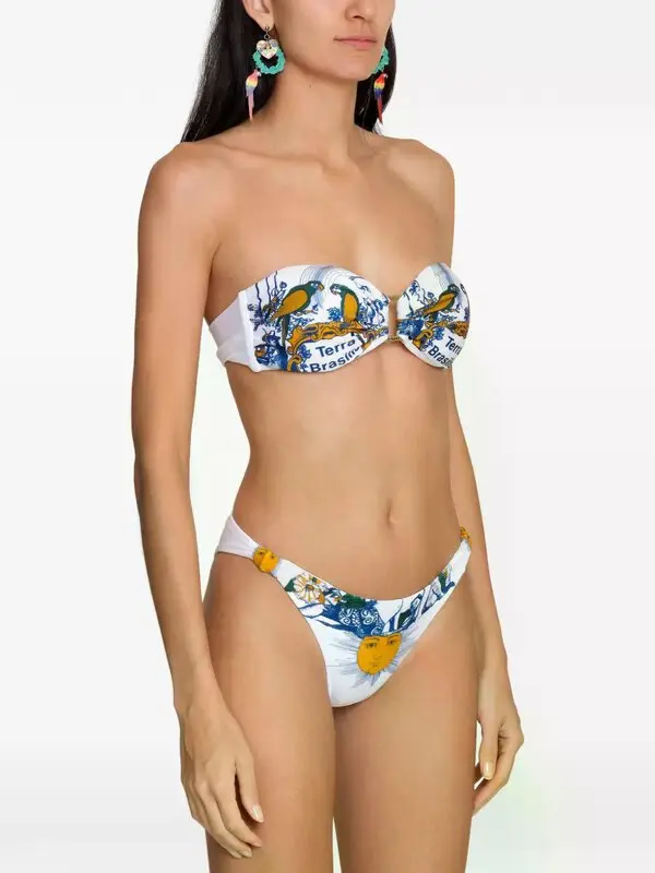 AMIR SLAMA Graphic Knot Detail Bikini