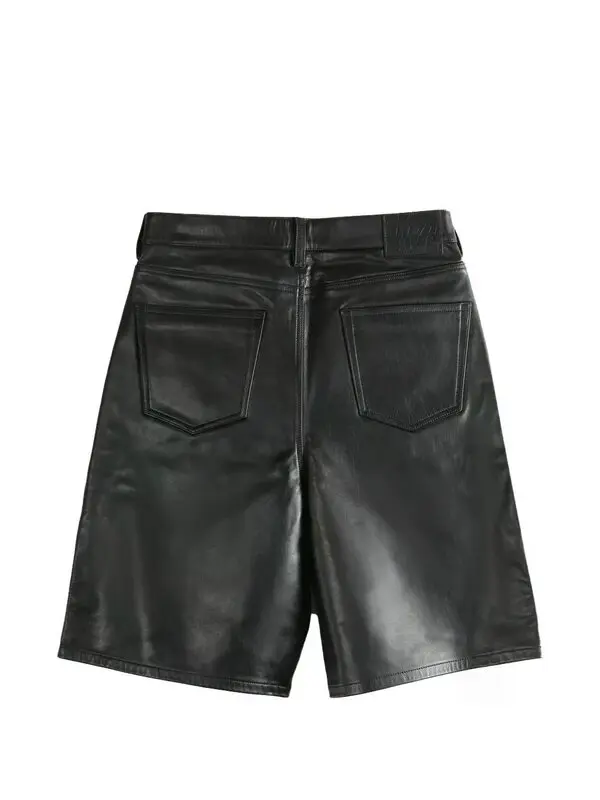 StÜssy Leather Shorts - Black