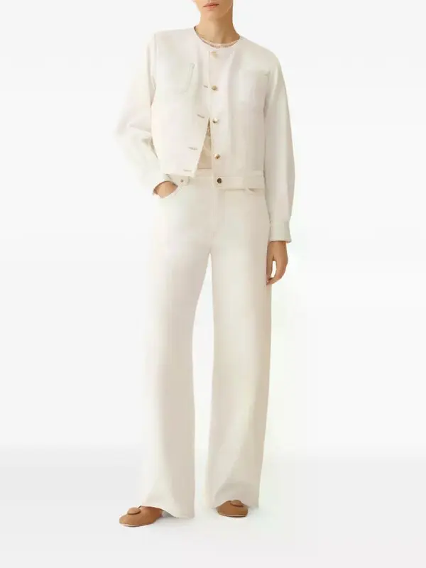 Fabiana Filippi Belt-loop Pocket Wide Leg Jeans