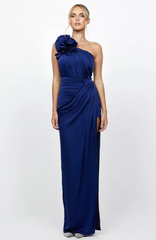 BARIANO Vacation Asymmetric Gown - Navy