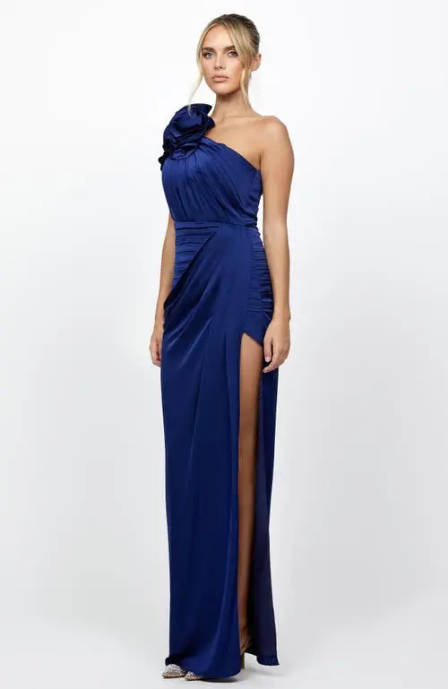 BARIANO Vacation Asymmetric Gown - Navy