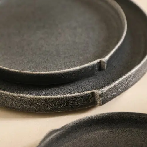 STONE + LAIN Bao Stoneware 4-piece Salad Plate Set