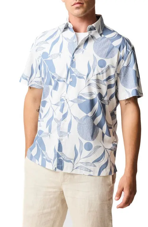 Rodd & Gunn Carrington Floral Short Sleeve Button-up Shirt - Stonewash
