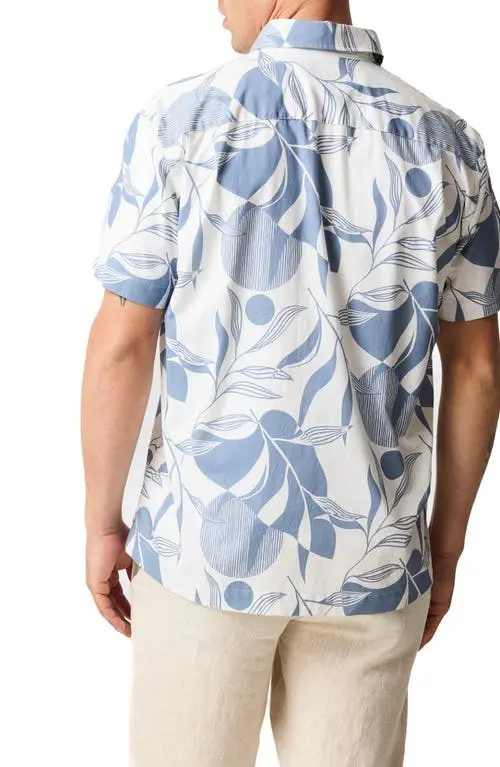 Rodd & Gunn Carrington Floral Short Sleeve Button-up Shirt - Stonewash