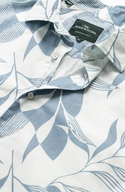 Rodd & Gunn Carrington Floral Short Sleeve Button-up Shirt - Stonewash