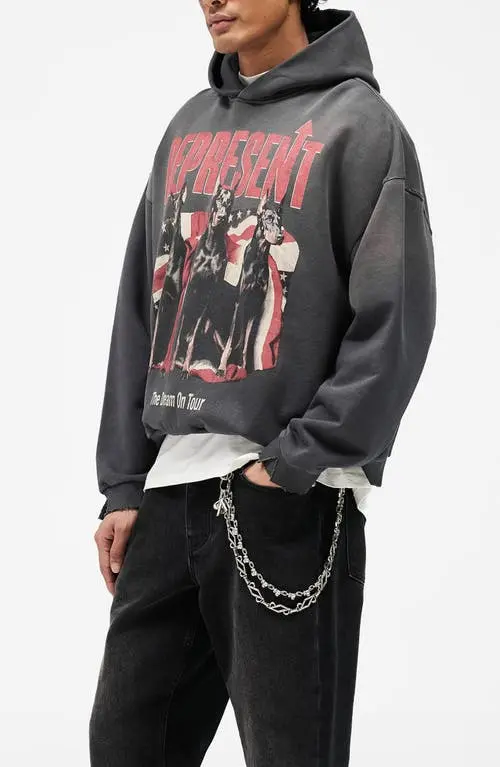 REPRESENT Dream On Tour Graphic Sweatshirt - Nero