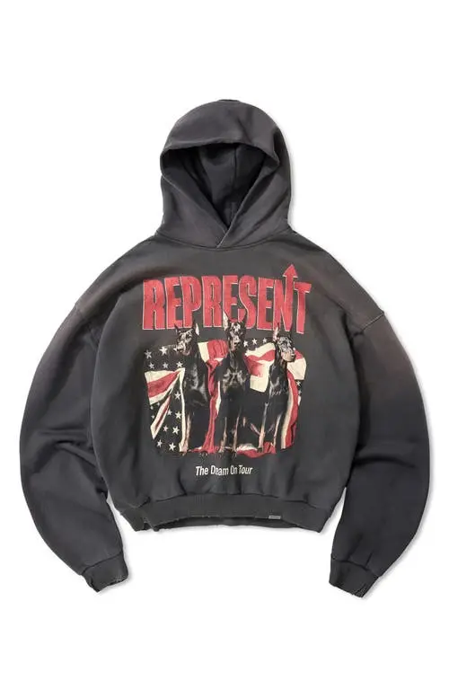REPRESENT Dream On Tour Graphic Sweatshirt - Nero