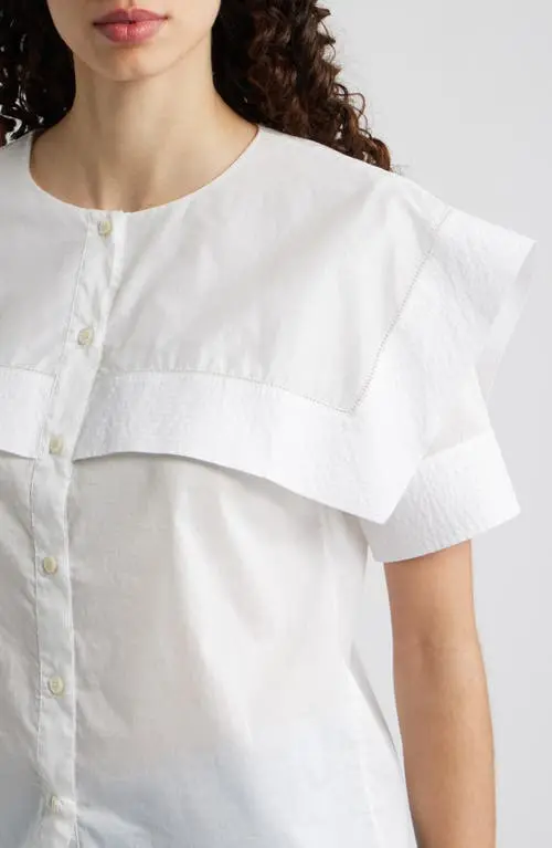 FRAME The Sleek Cape Button-up Shirt