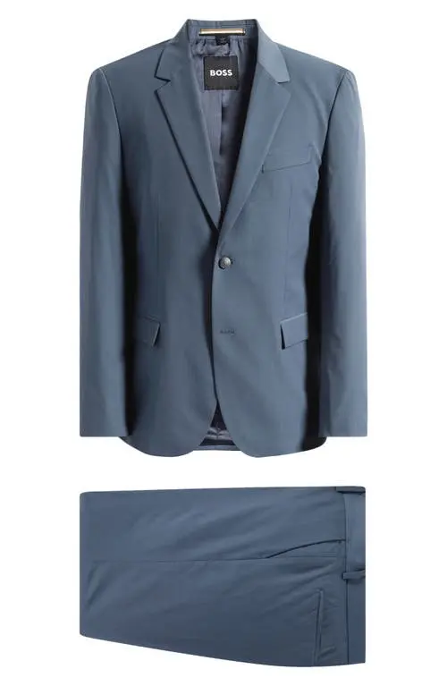 BOSS Houston Slim Fit Suit - Blue