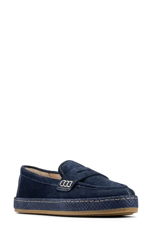 DONALD PLINER Genova Platform Loafer - Navy