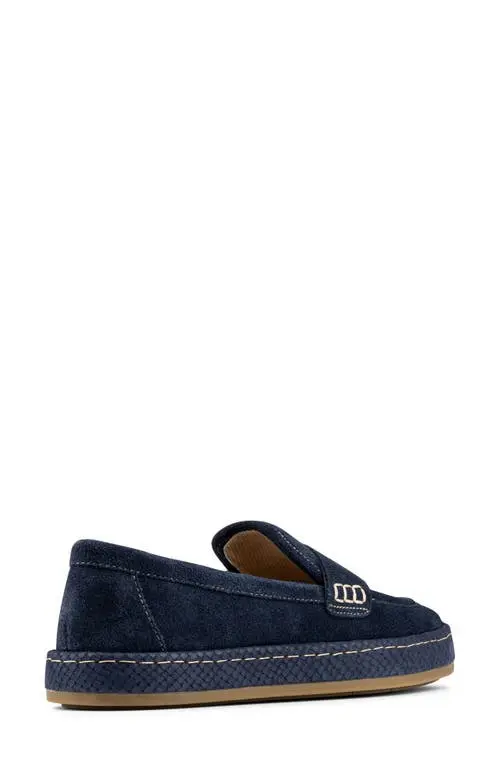 DONALD PLINER Genova Platform Loafer - Navy