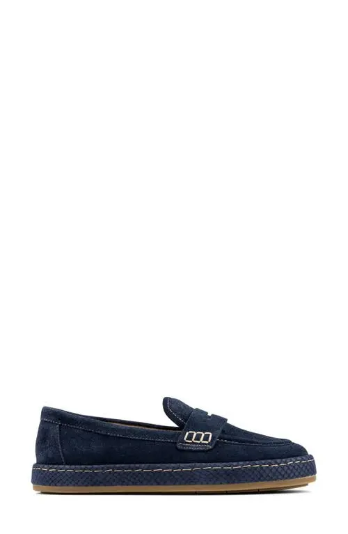 DONALD PLINER Genova Platform Loafer - Navy