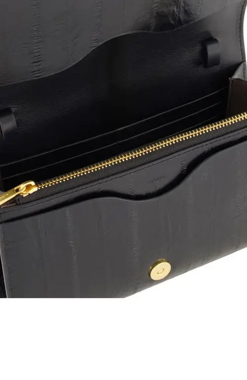 Vince Eel Embossed Leather Wallet On A String