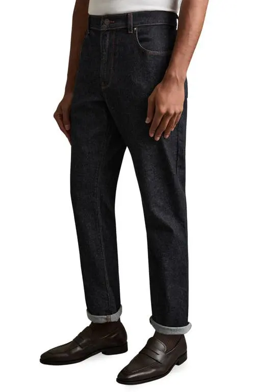 REISS Bishopsgate Straight Leg Jeans - Raw Indigo