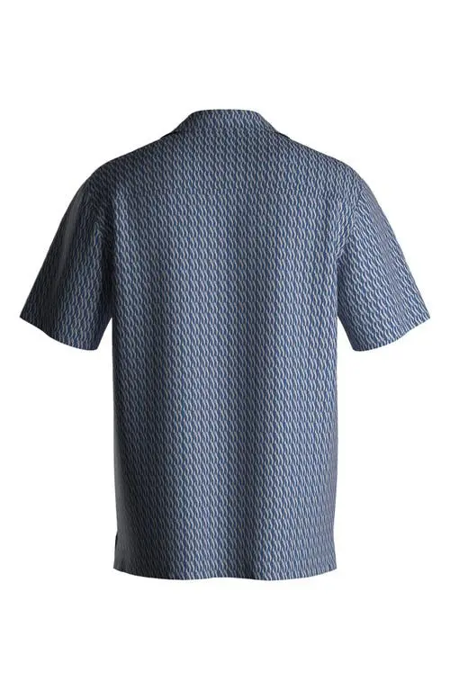 BOSS Beach Camp Shirt - Blue