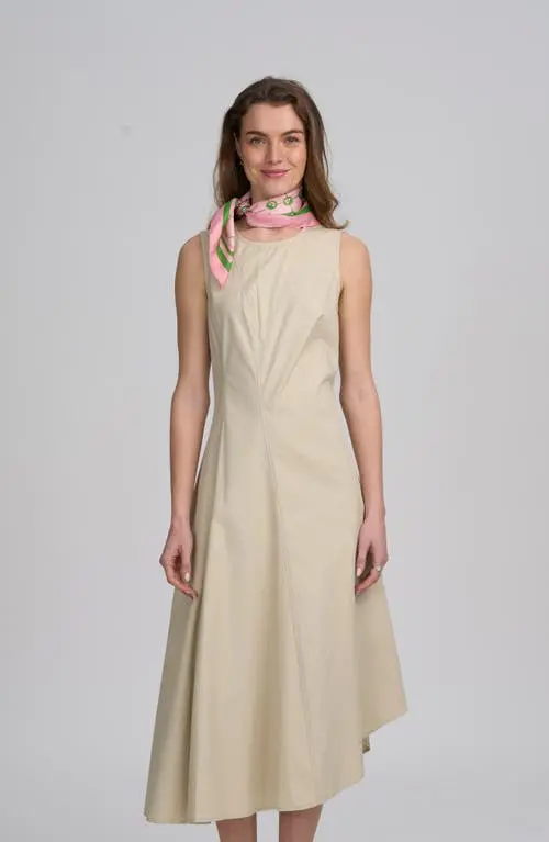 ELLE COLLECTION Asymmetrical Dress - Sand