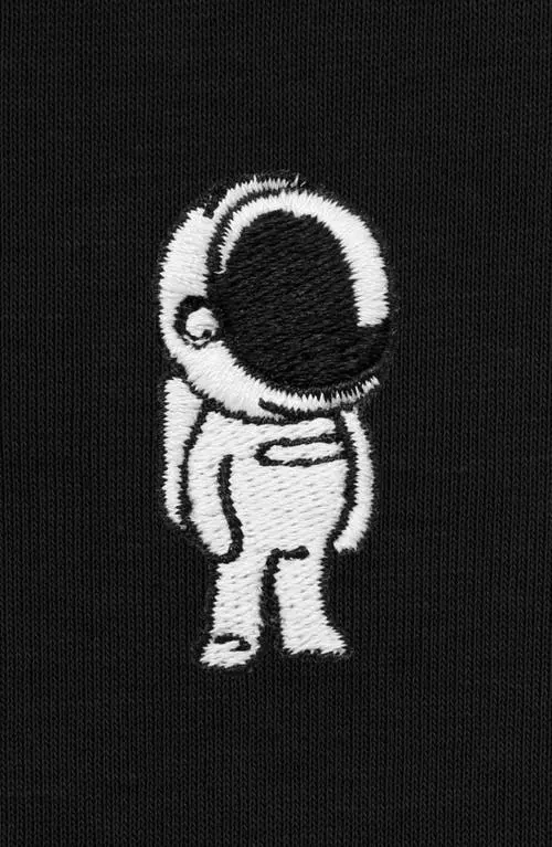 DALIX Astronaut Relaxed Midweight Fleece Pullover Hoodie - Black