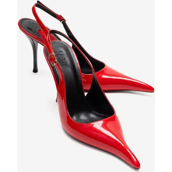 PROLOGUE SHOES Candy Pointed Toe Stiletto Pump - Red