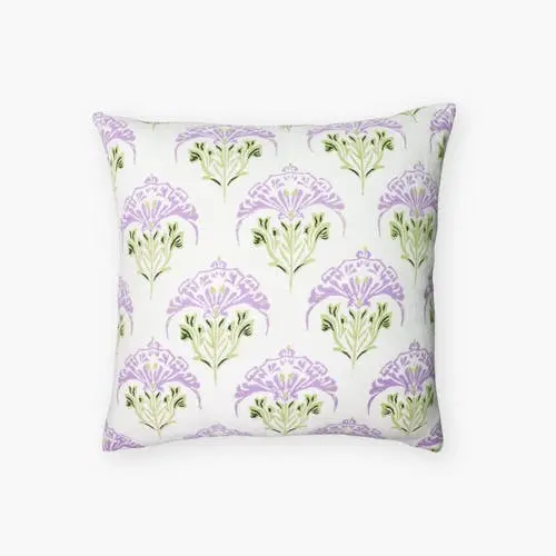 BANYAN & BIRCH Somapure Linen Throw Pillow Cover - Lavender
