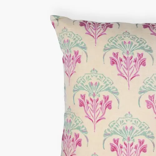 BANYAN & BIRCH Somapure Linen Throw Pillow Cover - Peach