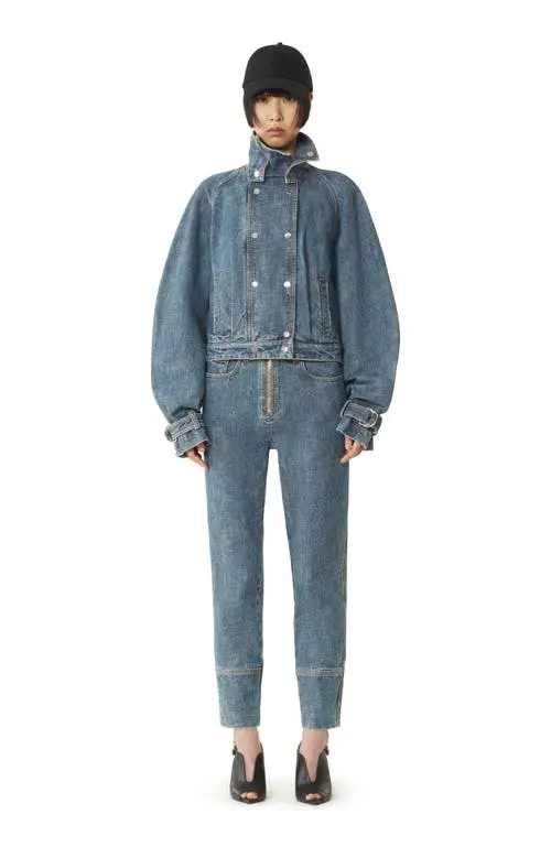 LANVIN Short Denim Jacket - Blue