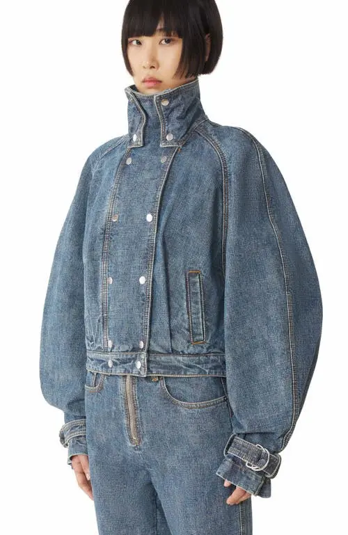 LANVIN Short Denim Jacket - Blue