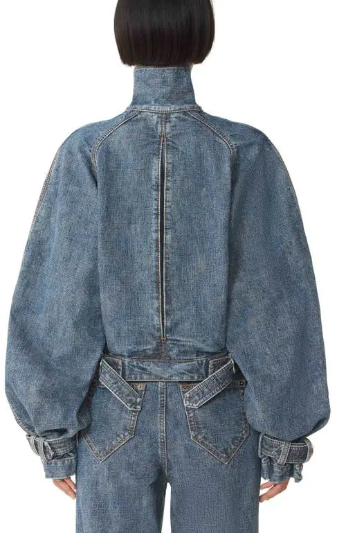 LANVIN Short Denim Jacket - Blue