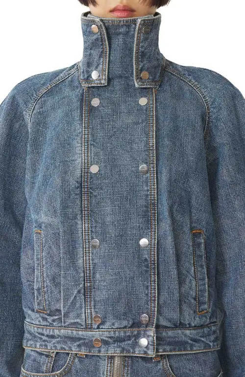 LANVIN Short Denim Jacket - Blue