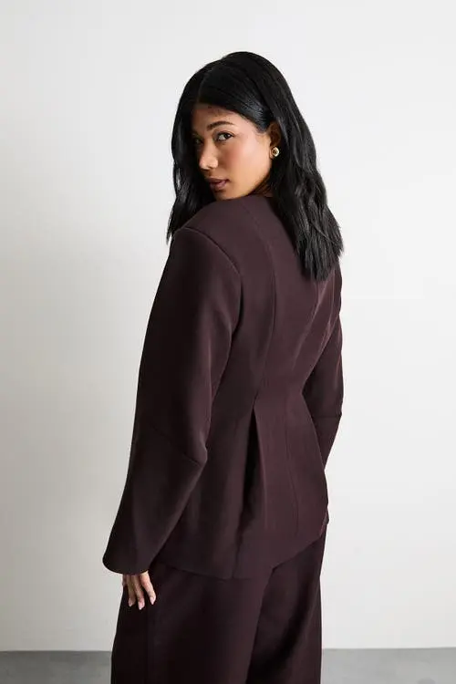 WAREHOUSE Tailored Moulded Waist Blazer