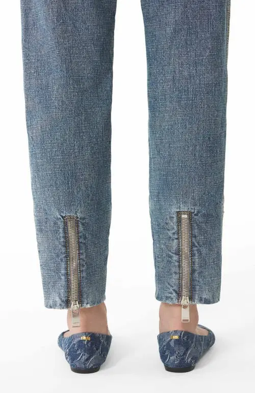 LANVIN Zipped Denim Pants - Pale Blue