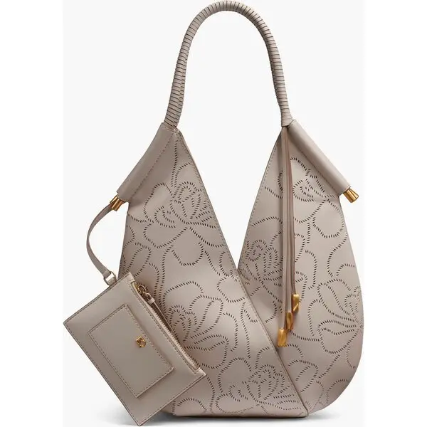 Donna Karan New York Baldwin Floral Mini Shoulder Bag - Sand