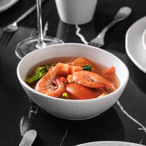 STONE + LAIN Abigael Stoneware 4-piece Bowl Set - White