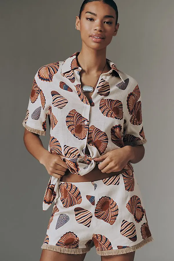 SIMONMILLER Eva Linen Buttondown Shirt