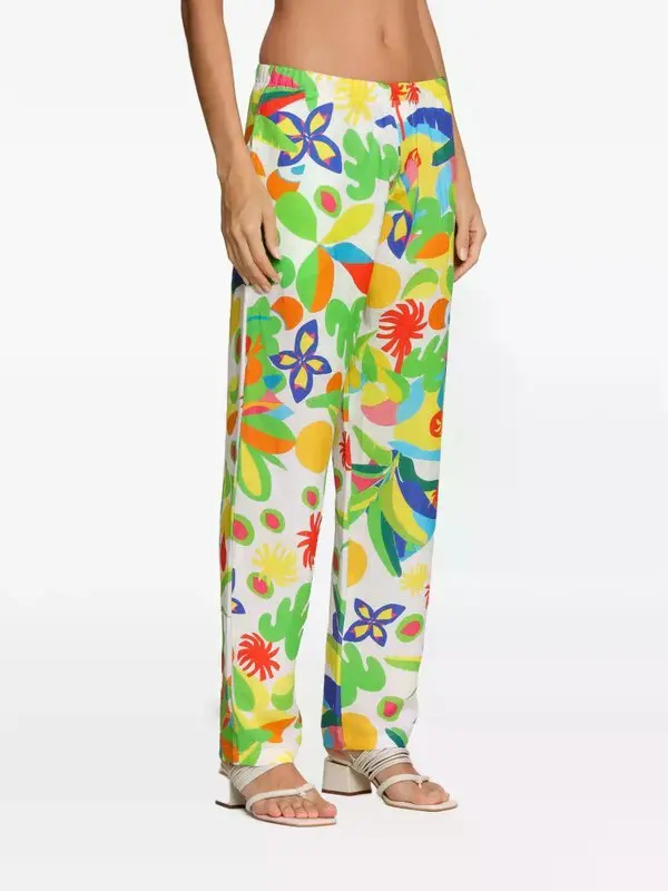 AMIR SLAMA Floral Print Trousers